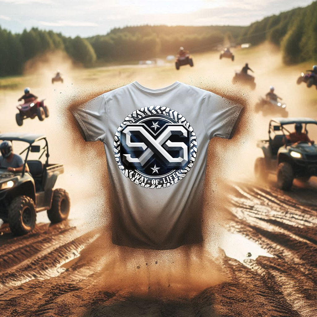 White SXS Way of Life Logo Short Sleeve T-Shirt – wetboxaudio